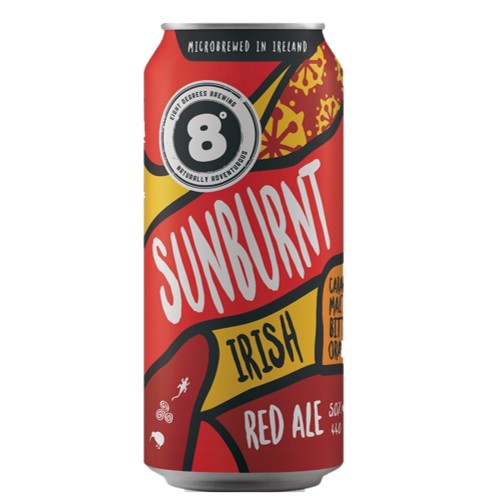 EIGHT DEGREES SUNBURNT IRISH RED LATTINA cl.44 - Beermania.it - Vendita ...